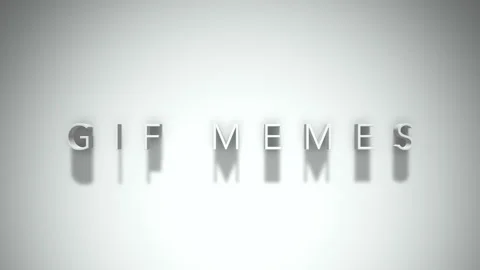 gif memes 3D title animation with shadow... | Stock Video | Pond5