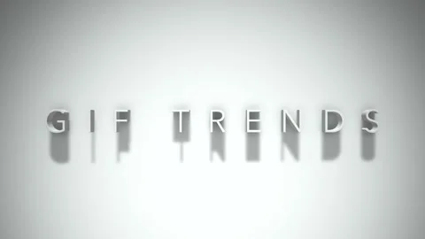 gif trends 3D title animation with shado... | Stock Video | Pond5