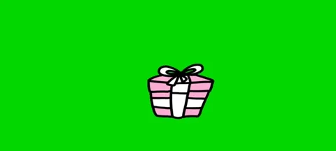 Gift animation and green background | Stock Video | Pond5