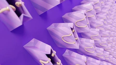 Gift Bags 3D Dynamic Vertical Animation ... | Stock Video | Pond5