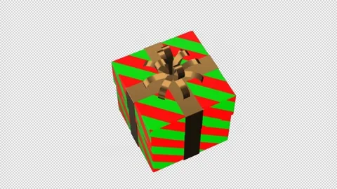 Gift Box 3D Colourful Rotating Animation... | Stock Video | Pond5