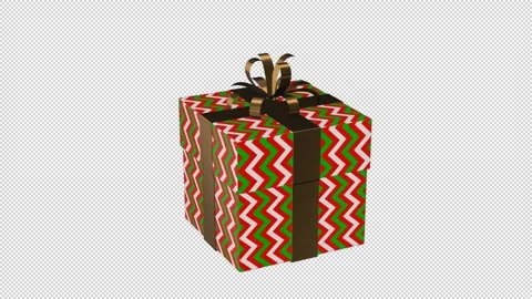 Gift Box 3D Colourful Rotating Animation... | Stock Video | Pond5