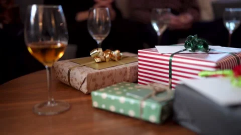 Gift giving event and birthday with deco... | Stock Video | Pond5