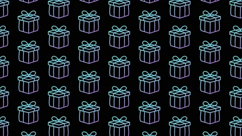 Gift Gradient Black Animated Loop Backgr... | Stock Video | Pond5