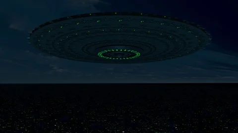 Animated Flying Saucer Stock Video Footage | Royalty Free Animated ...