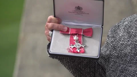 Gillian Coultard receives honour at Wind... | Stock Video | Pond5