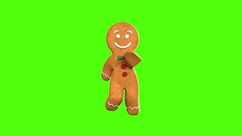 3D Gingerbread Man Stock Video Footage | Royalty Free 3D Gingerbread ...