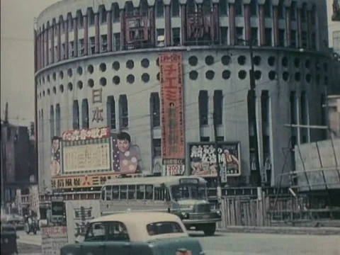 The Ginza district, Tokyo, Japan in 1959... | Stock Video | Pond5
