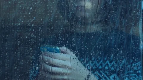 Girl Behind Window Stock Videos – Royalty-Free HD & 4K Videos | Pond5