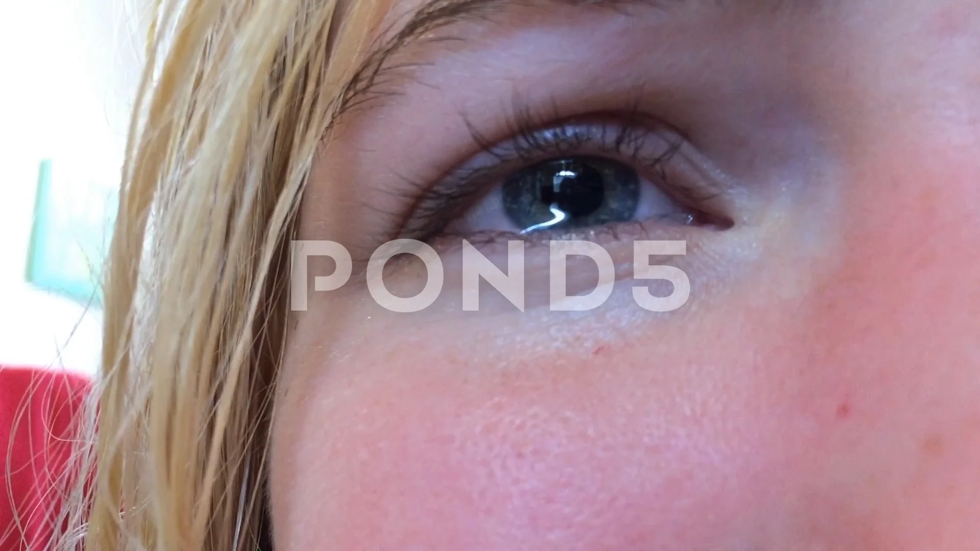 Tear Falling From Eye