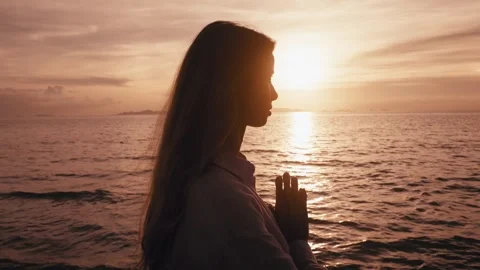 Girl Praying Silhouette Stock Videos – Royalty-Free HD & 4K Videos