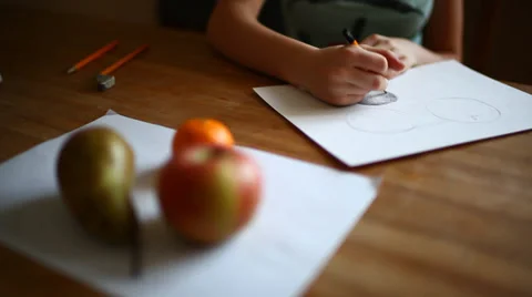 Still Life Drawing Stock Video Footage | Royalty Free Still Life ...