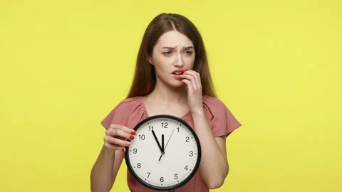 Girl Biting Finger Stock Footage ~ Royalty Free Stock Videos | Pond5