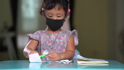 Secissor Girl Stock Footage ~ Royalty Free Stock Videos | Pond5