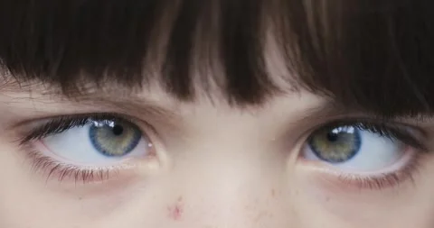 Girl looking into the camera rolling eye... | Stock Video | Pond5