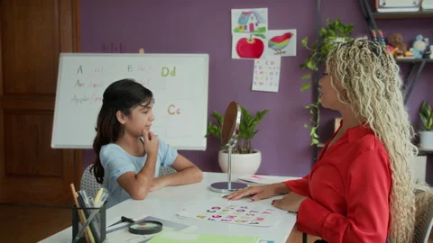 Girl Phonetics Stock Footage ~ Royalty Free Stock Videos | Pond5