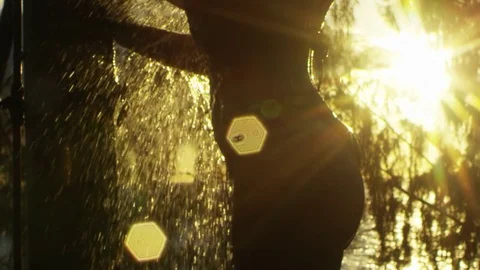 Girl next door bikini model on the beach... | Stock Video | Pond5