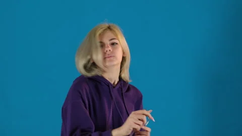 Girl opens mouth wide with joy finding s... | Stock Video | Pond5