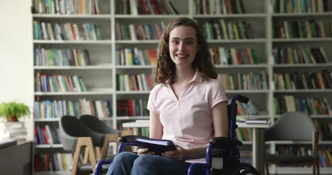 Girl with physical disability posing sea... | Stock Video | Pond5
