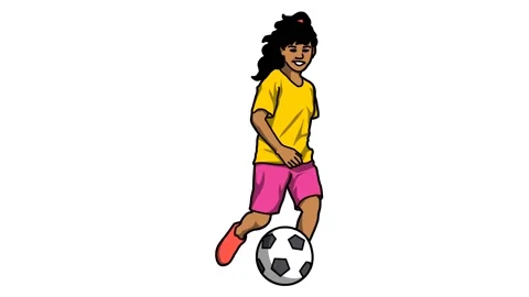 Football Girl Cartoon Stock Videos – Royalty-Free HD & 4K Videos | Pond5