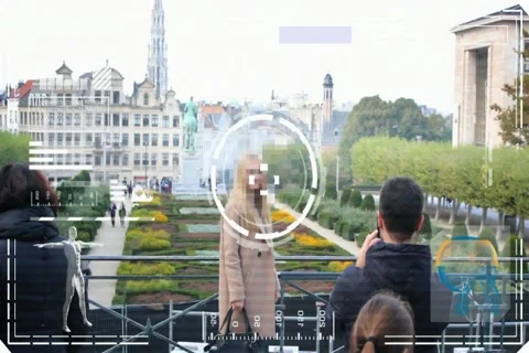 girl posing - radar - scanning - detect... | Stock Video | Pond5