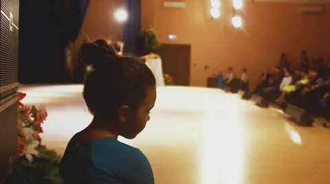 girl is sad young dancer at the scene em... | Stock Video | Pond5