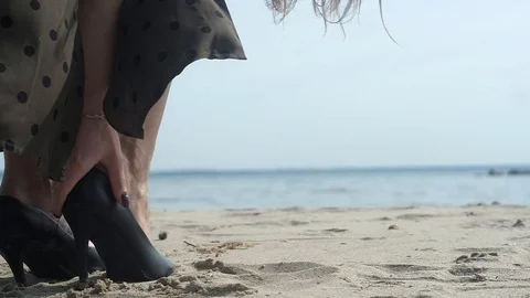 Girl Takes Off Shoes Stock Videos – Royalty-Free HD & 4K Videos | Pond5
