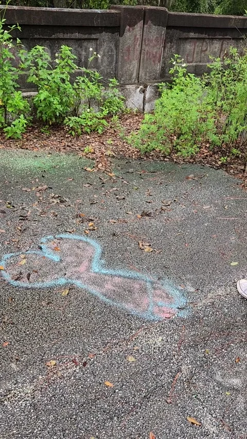 Girl Spots 'Mermaid Tail' Graffiti, Live... | Stock Video | Pond5