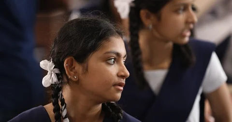 Girl student in a Class room | Stock Video | Pond5