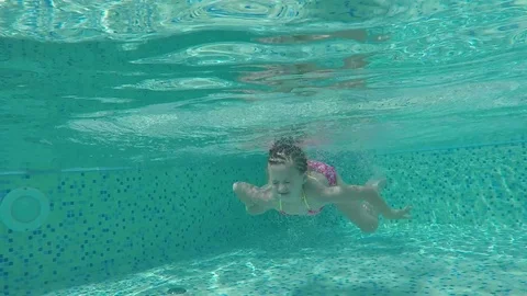 Girl Swimming Underwater Stock Video Footage | Royalty Free Girl Swimming Underwater Videos | Page 2