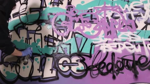 Rebellion Graffiti Tag Stock Videos – Royalty-Free HD & 4K Videos