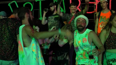 Girls and boys dance on the sandy beach ... | Stock Video | Pond5