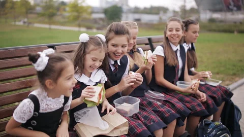 Girls College student wearing the same s... | Stock Video | Pond5