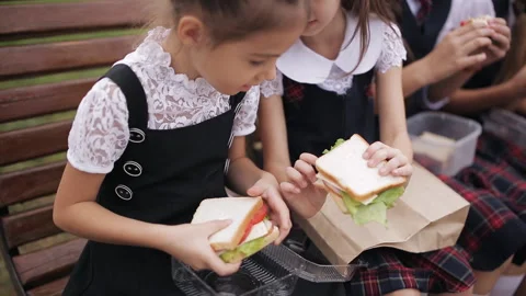 Girls College student wearing the same s... | Stock Video | Pond5