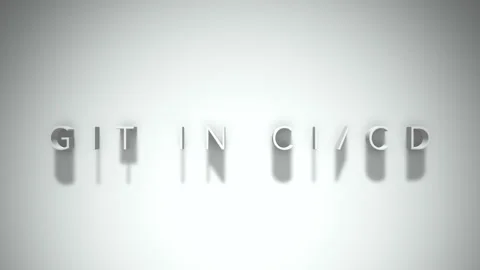 git in ci cd 3D title animation white te... | Stock Video | Pond5