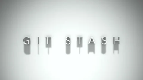 git stash 3D title animation with shadow... | Stock Video | Pond5