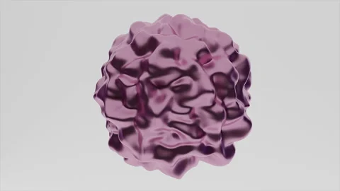 Glamour pink morphing liquid metal ball ... | Stock Video | Pond5