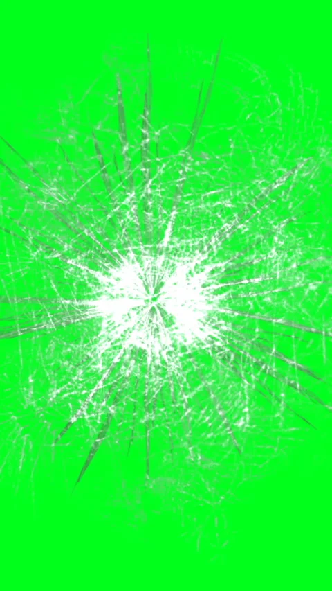 Glass break on green screen vertical vid... | Stock Video | Pond5