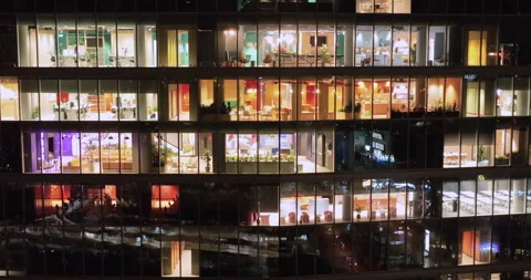 Glass building elevation of modern offic... | Stock Video | Pond5