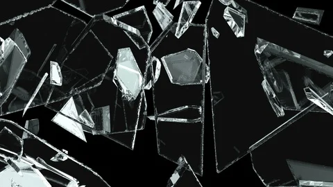 Glass crack and shatter with slow motion... | Stock Video | Pond5