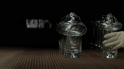 Glass Cups in Factory, The Art of Hand-b... | Stock Video | Pond5