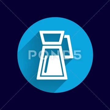 Glass pitcher logo vector icon compote juice Illustration #53146244