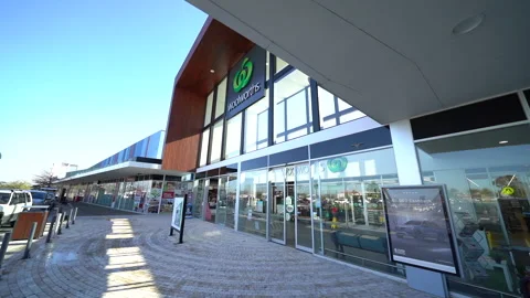 Glass storefront of Woolworths in turnin... | Stock Video | Pond5