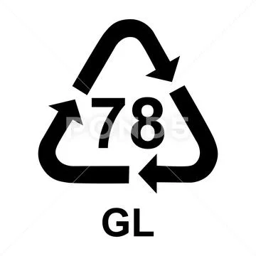 Glass symbol, ecology recycling sign isolated on white background ...