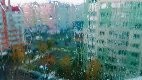 Water Dripping Down Window Stock Video Footage | Royalty Free Water ...