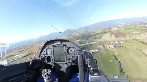 Glider low pass at high speed from the p... | Stock Video | Pond5