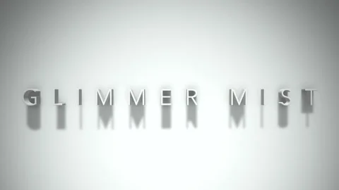 glimmer mist 3D title animation white te... | Stock Video | Pond5