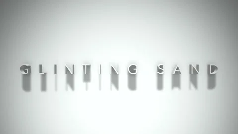 glinting sand 3D title animation white t... | Stock Video | Pond5