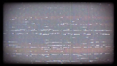 Glitch Analog TV Screen Noise Defects an... | Stock Video | Pond5