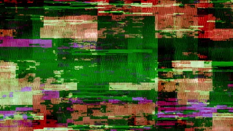 Glitch Colored Effect, Static Noise Grai... | Stock Video | Pond5
